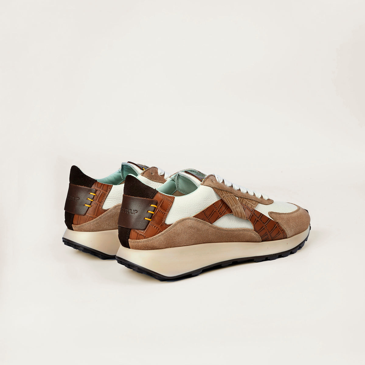 Arbi Sleek Women Sneaker - Off-white/Earthy – Black Tulip